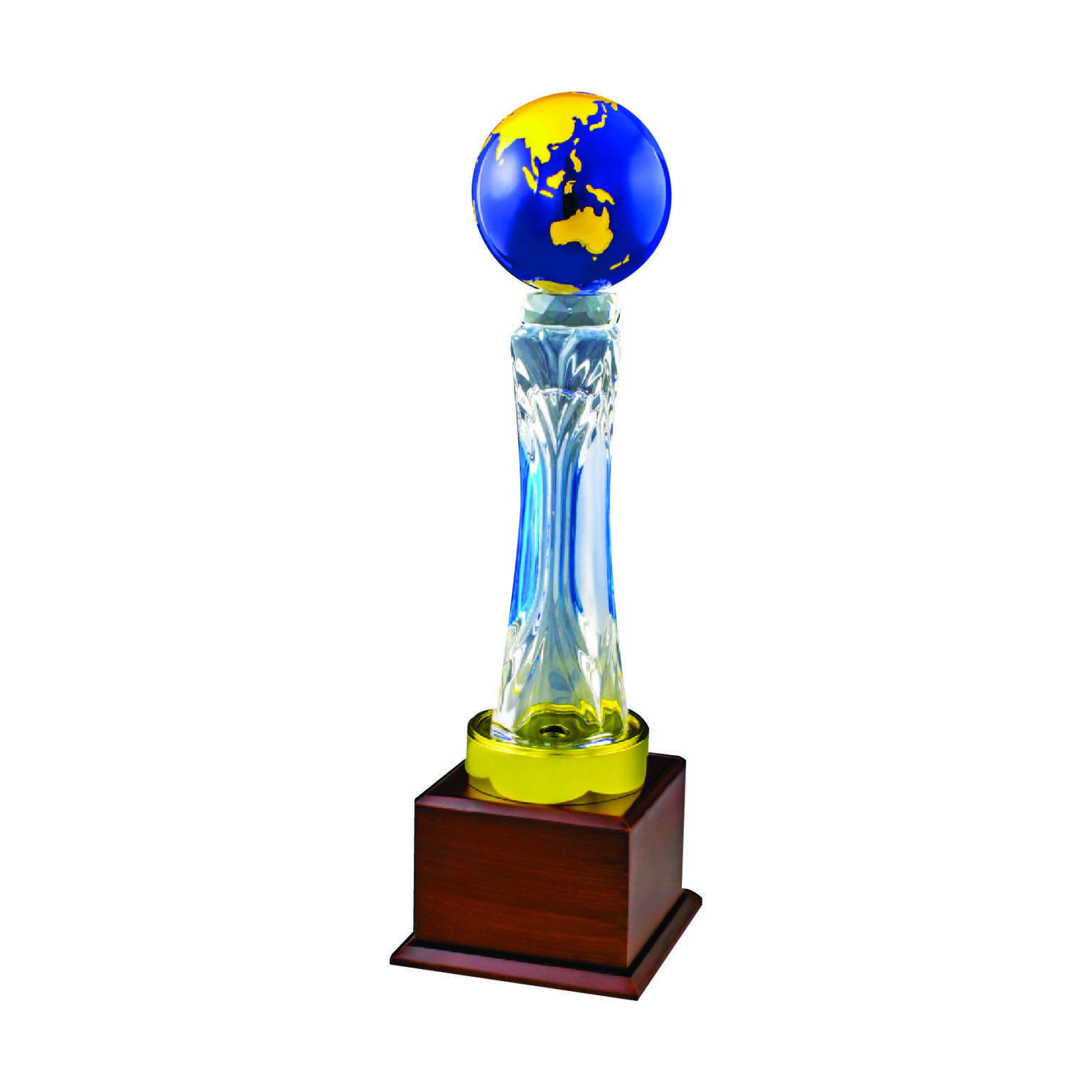 Quality CTICV046 – Exclusive Crystal Globe Trophy at Clazz Trophy ...