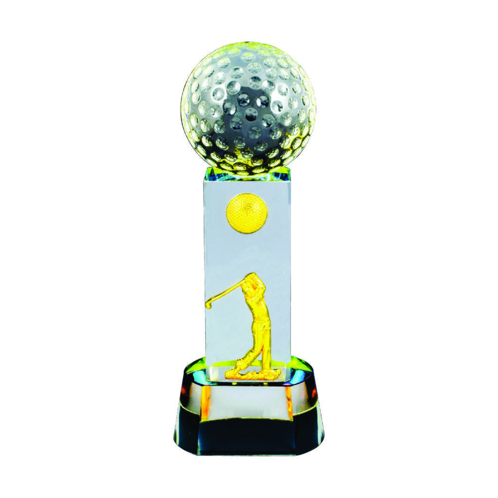 Quality CTIMT629 – Exclusive Golf Crystal Trophy at Clazz Trophy ...