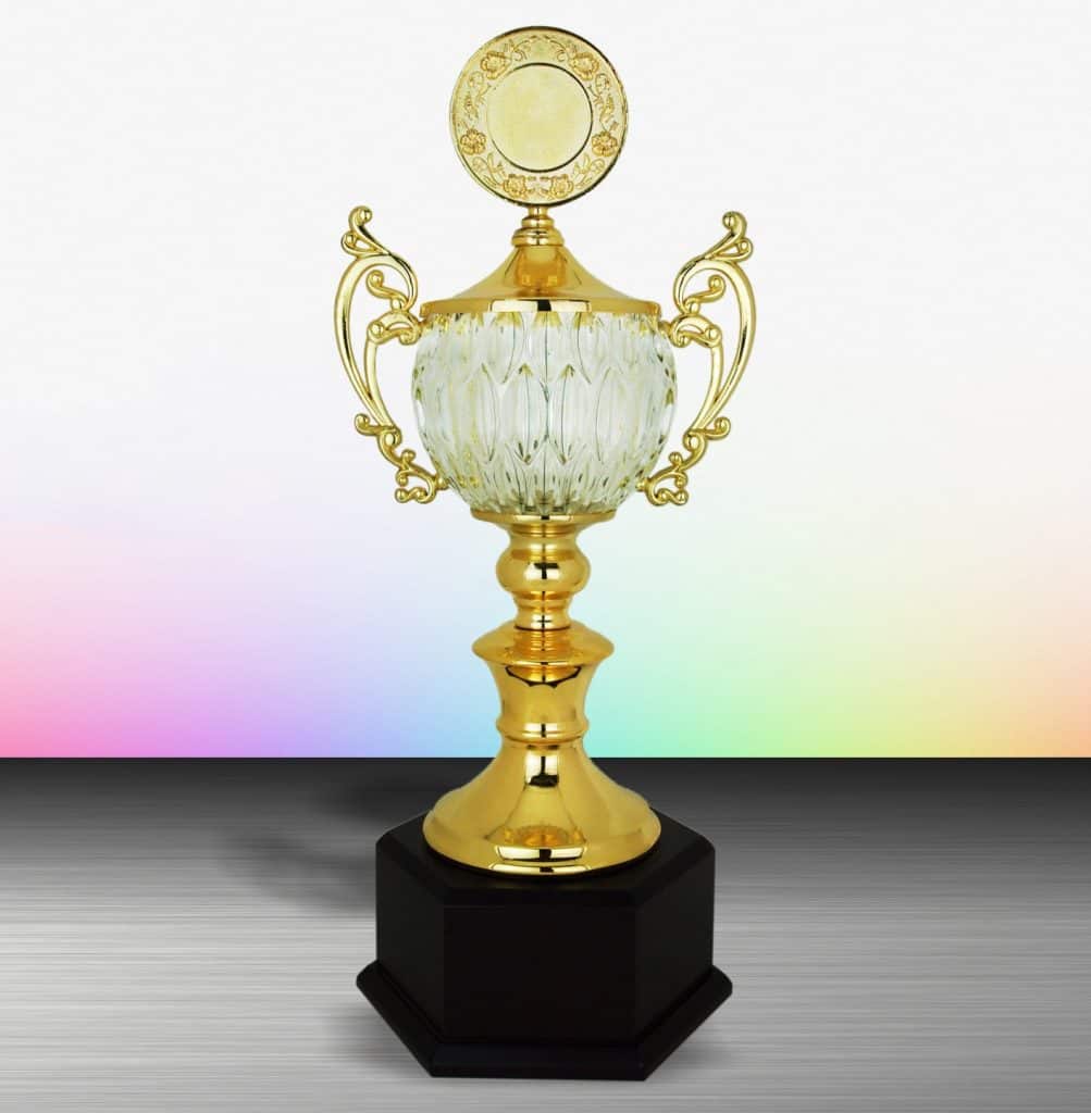 Quality CTEXWS6134 – Exclusive Gold Silver Crystal Bowl Trophy at Clazz ...